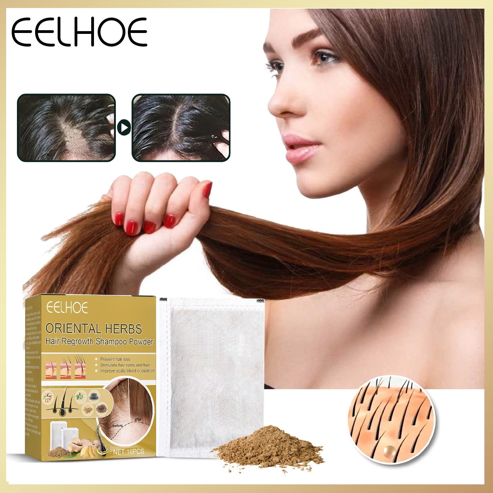 Eelhoe Hair Growth Shampoo Powder | Eelhoe Official Website